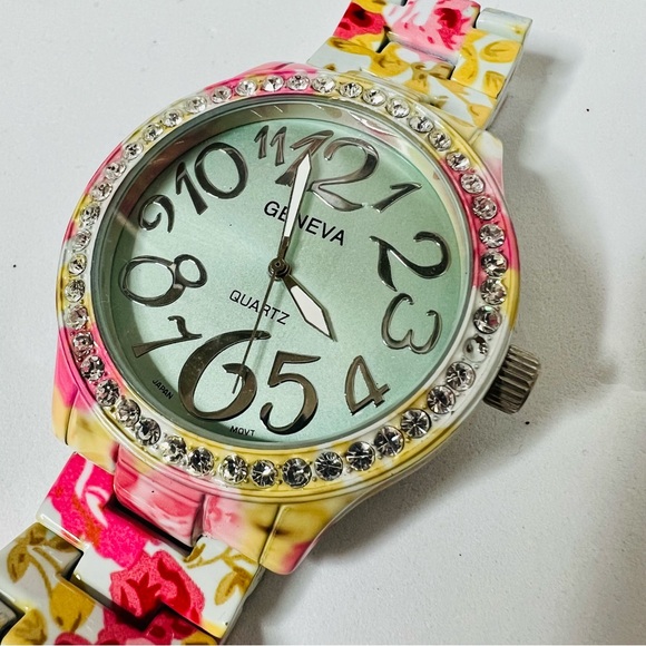 Floral Geneva Watch